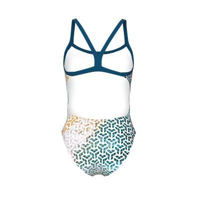 Arena Maillot de Bain Challenge Planet Water Femme - Cosmo Blus / White ...